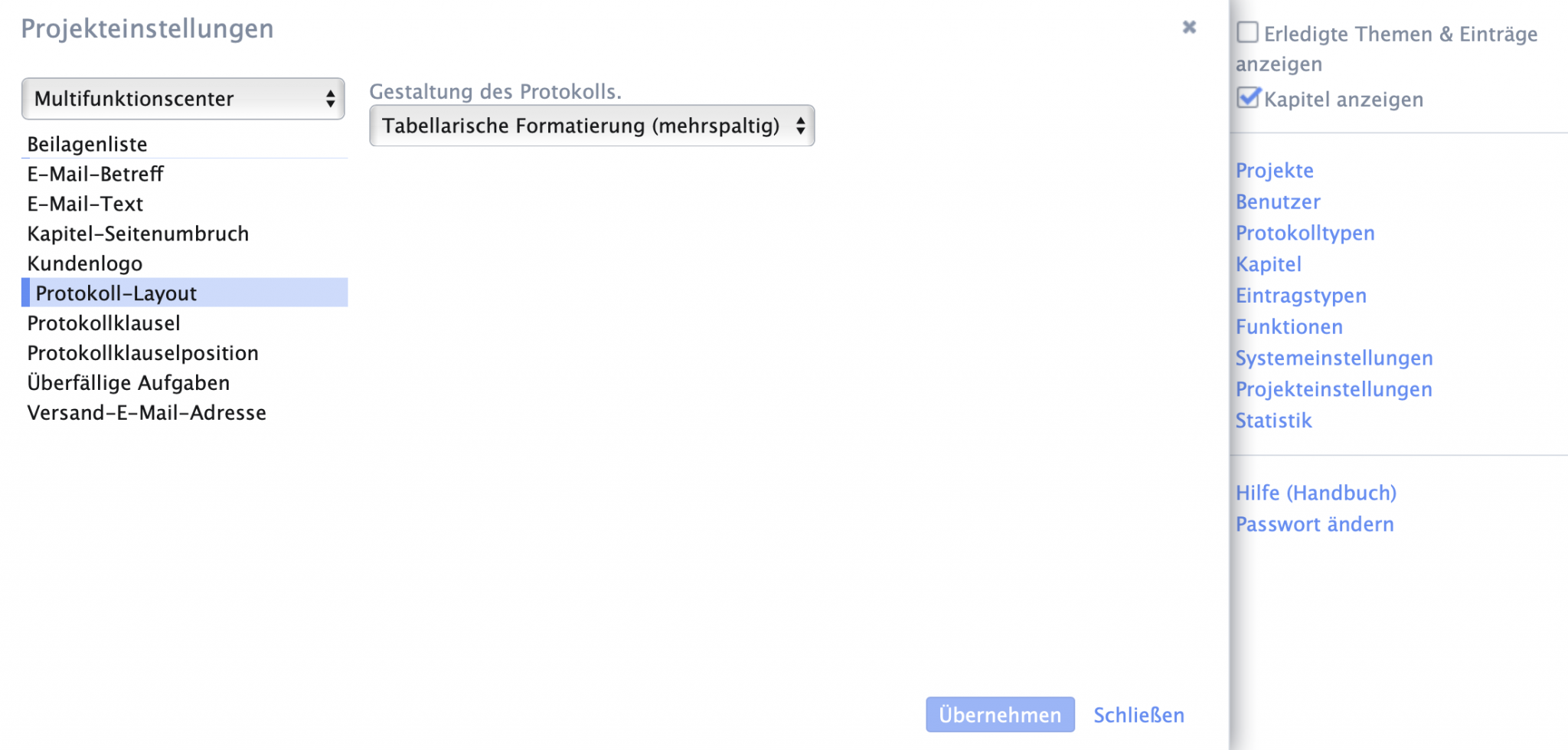 Tipp: Protokoll-Layout auswählen - iPROT - Intuitive Protokoll Software ...